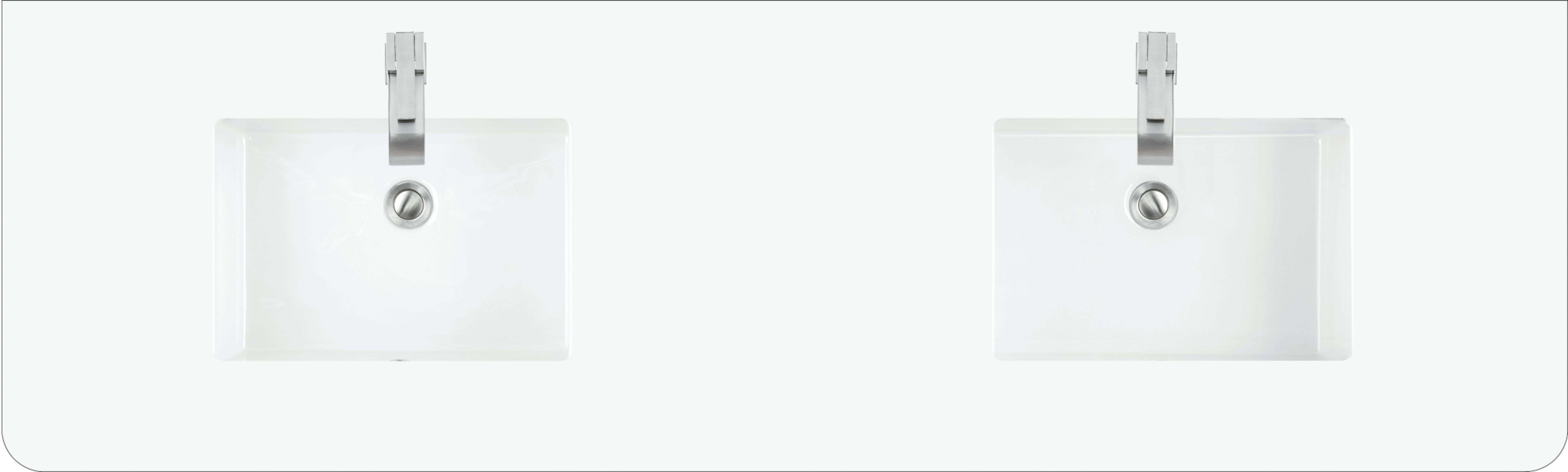 James Martin Vanities 060-S72rc-Snk 72" Quartz Radius Cut Vanity Top ...