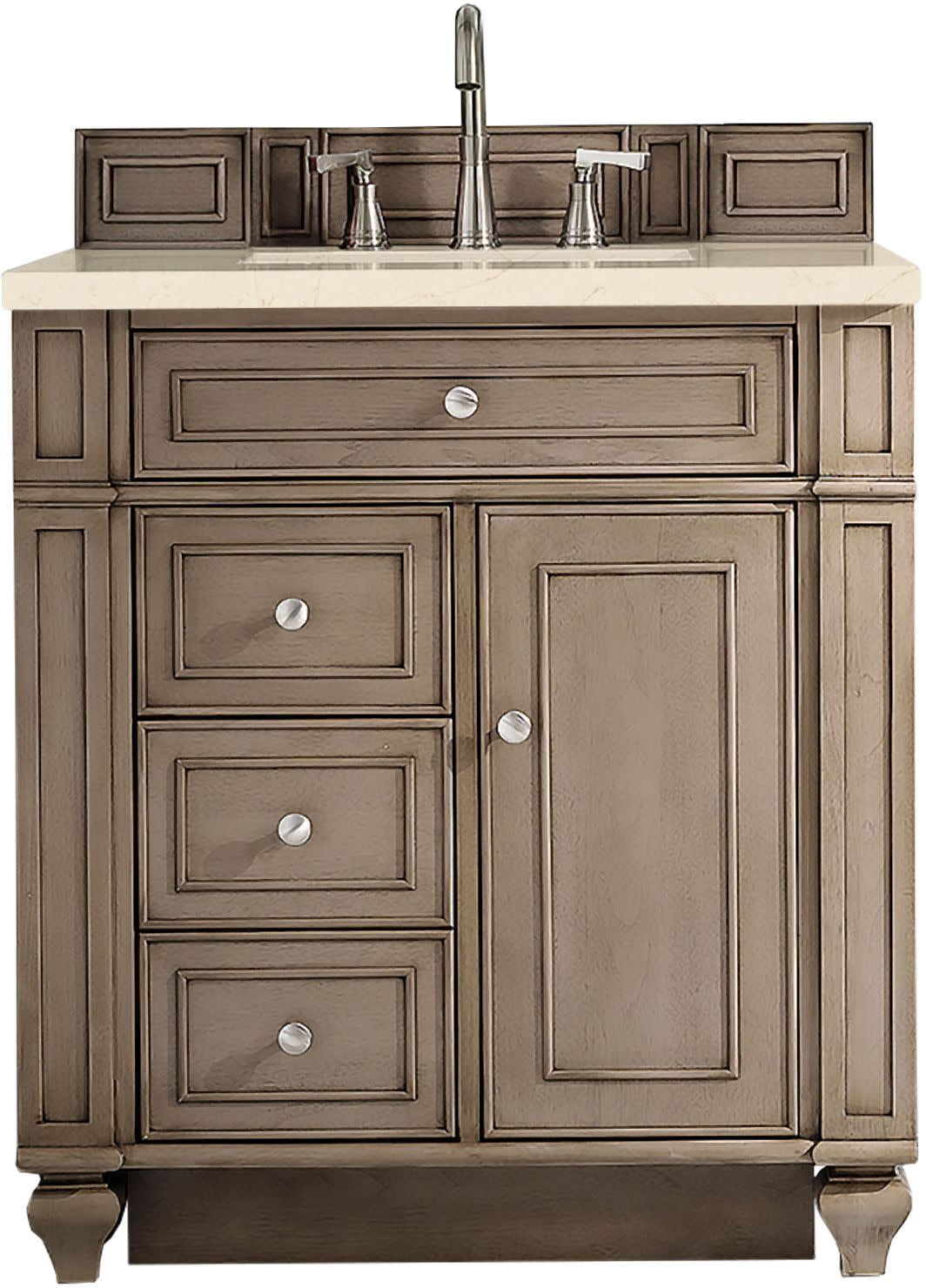 James Martin Vanities 157-V30-3Emr Bristol 30" Free Standing Single ...