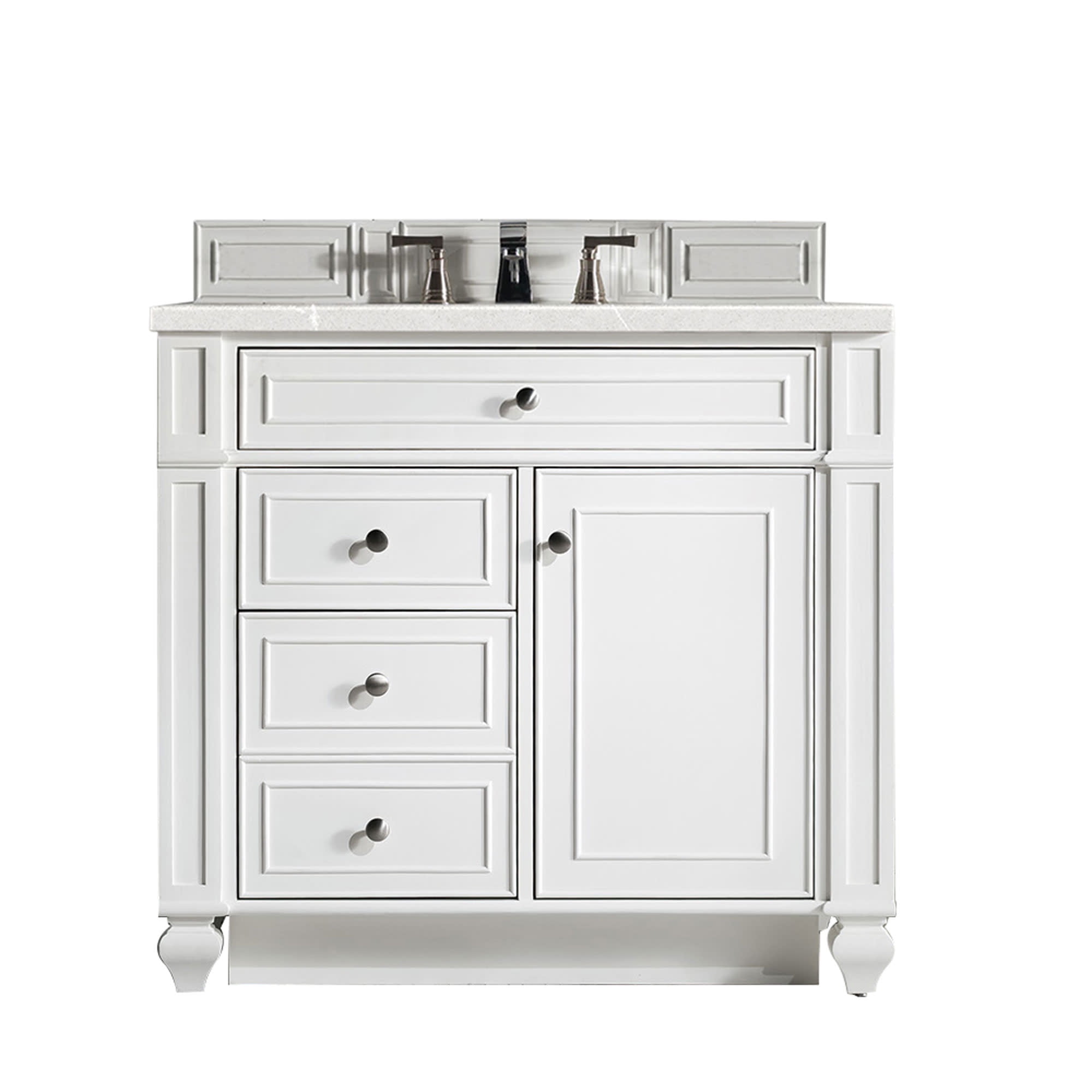 James Martin Vanities 157-V36-3Esr Bristol 36" Free Standing Single ...