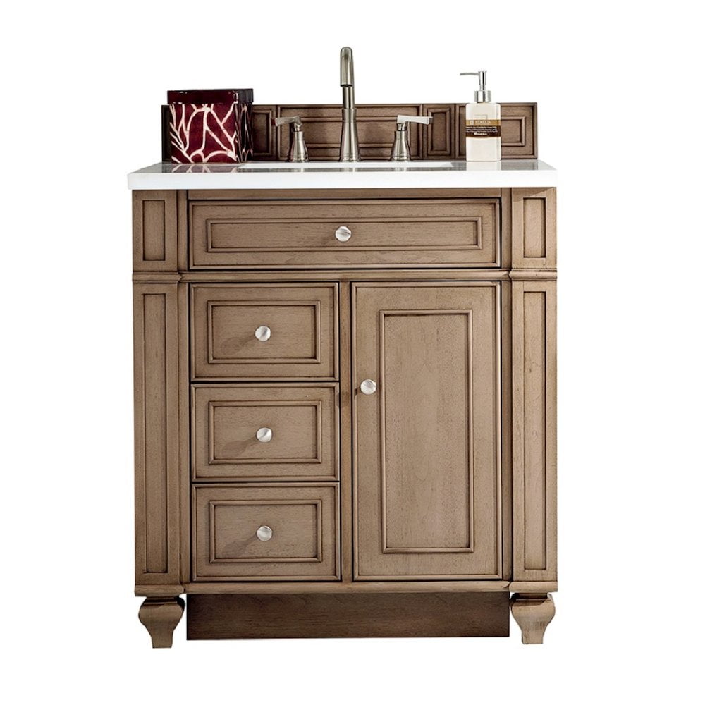 James Martin Vanities 157-V30-3Wz Bristol 30" Free Standing Single ...