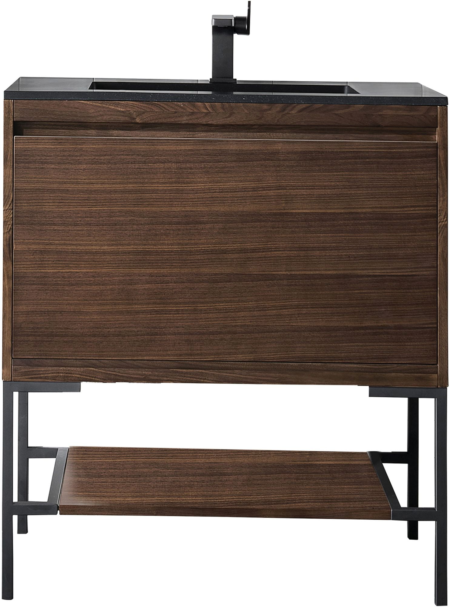 James Martin Vanities 31.5" Single Vanity Cabinet, Mid Century Walnut ...