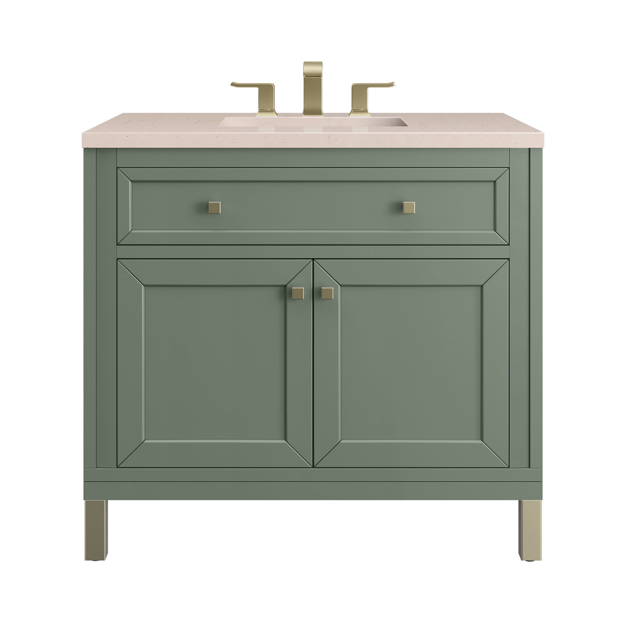 James Martin Vanities 36" Single Vanity, Smokey Celadon w/ 3 CM Eternal Marfil Top - Walmart.com