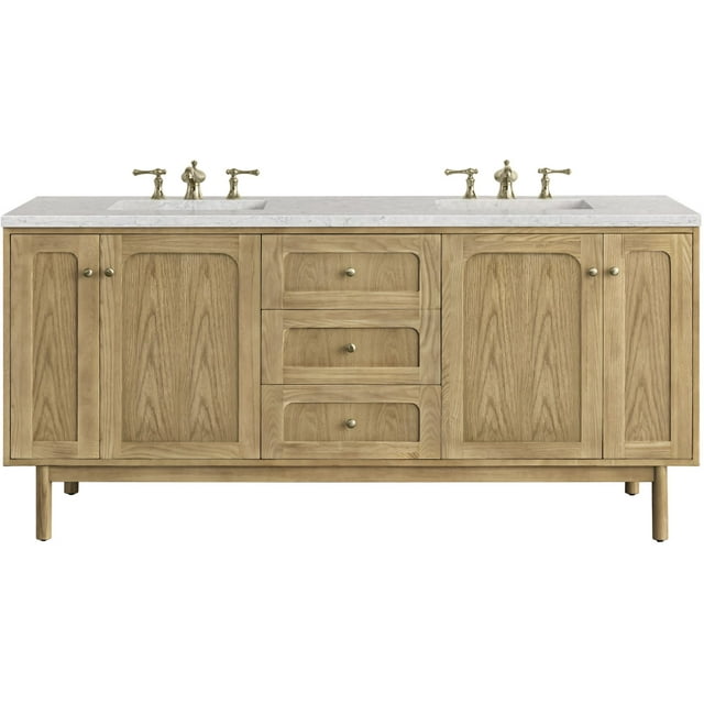 James Martin Vanities 388-V72d-Rg-Gw Columbia 72" Double Basin Wood ...