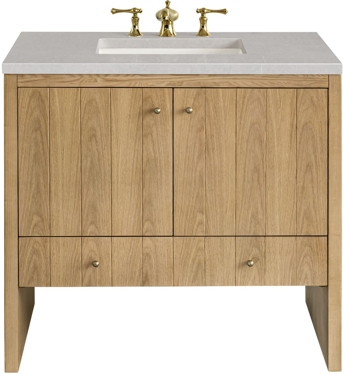 James Martin Vanities 435-V36-3Esr Hudson 36" Single Basin Ash Wood ...