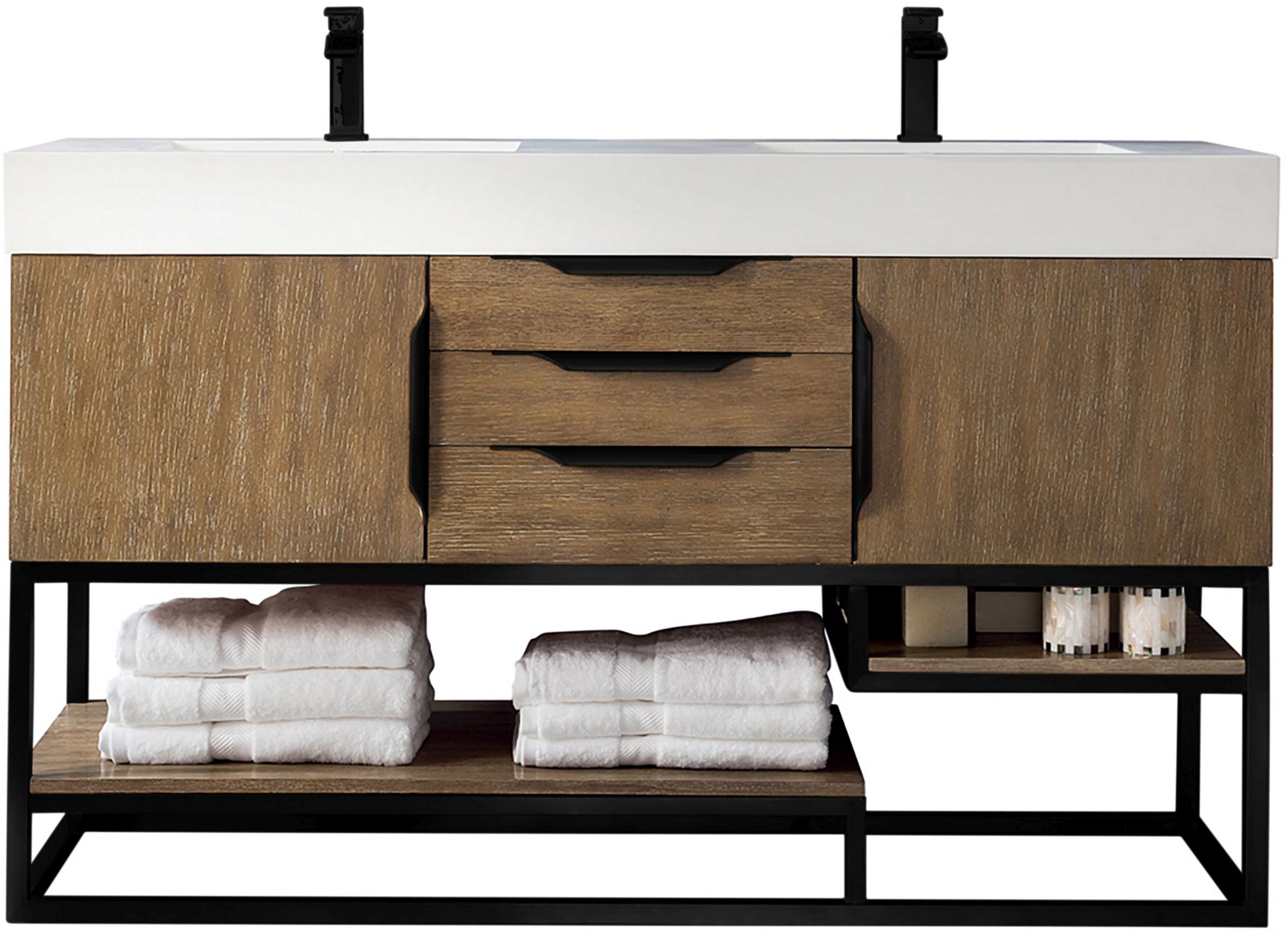 James Martin Vanities 500-V36-3Emr Malibu 36" Free Standing Single ...