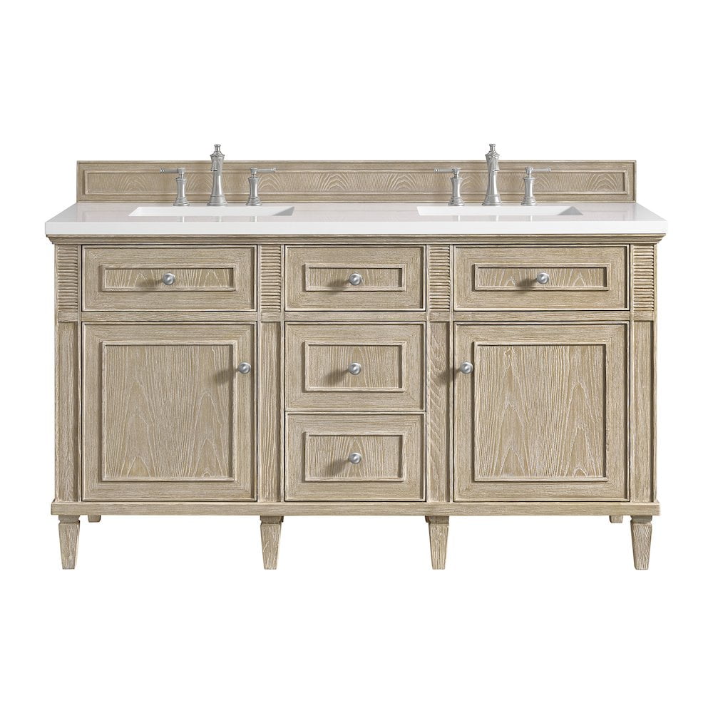 James Martin Vanities 60" Double Vanity, Whitewashed Oak - Walmart.com