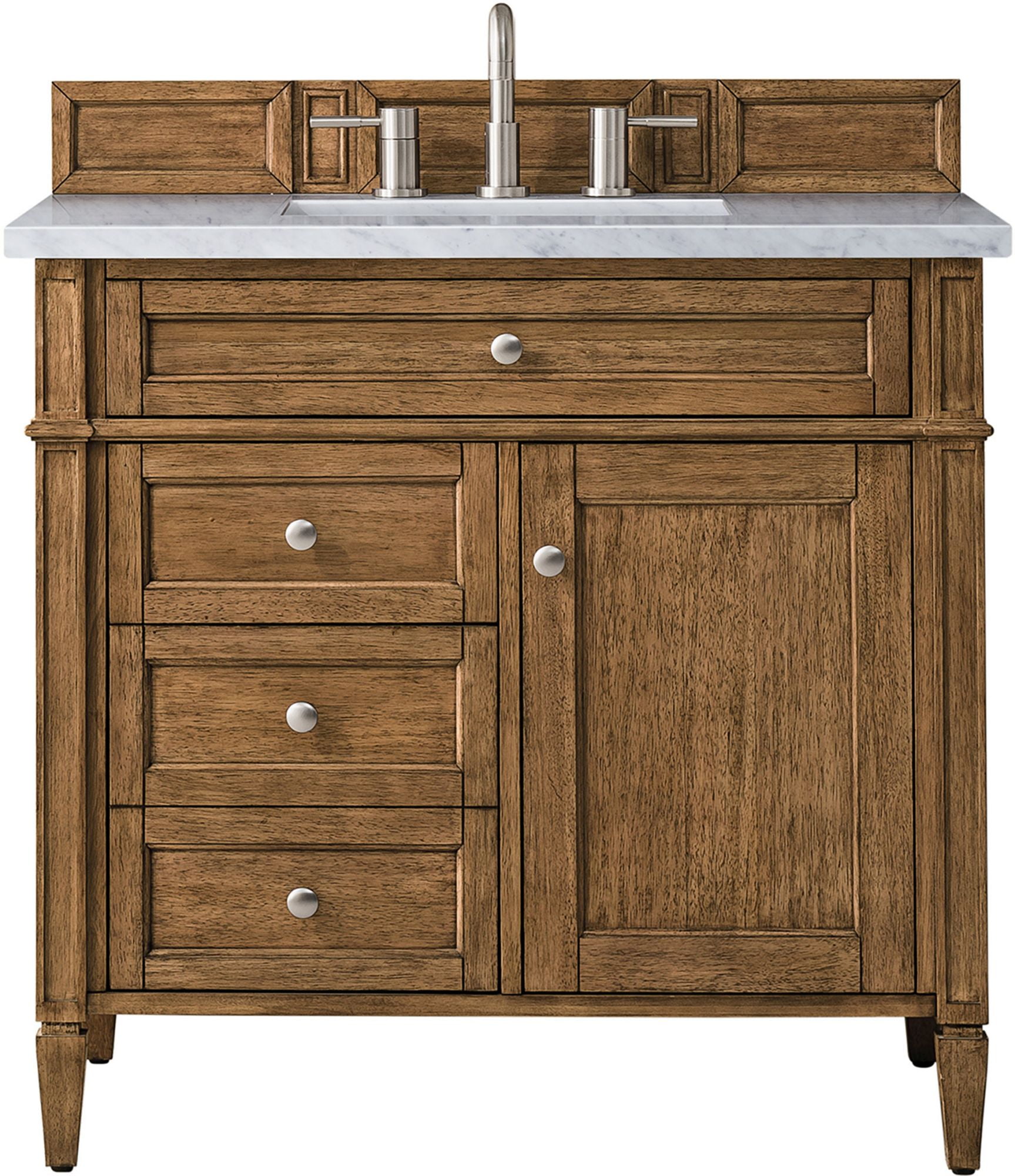 James Martin Vanities 650-V36-3Car Brittany 36" Single Basin Poplar ...