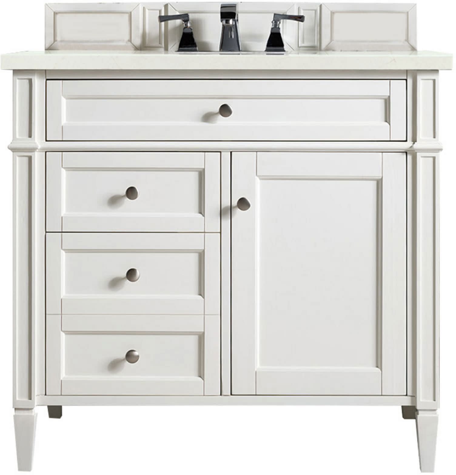 James Martin Vanities 650-V36-3Emr Brittany 36" Single Basin Poplar ...