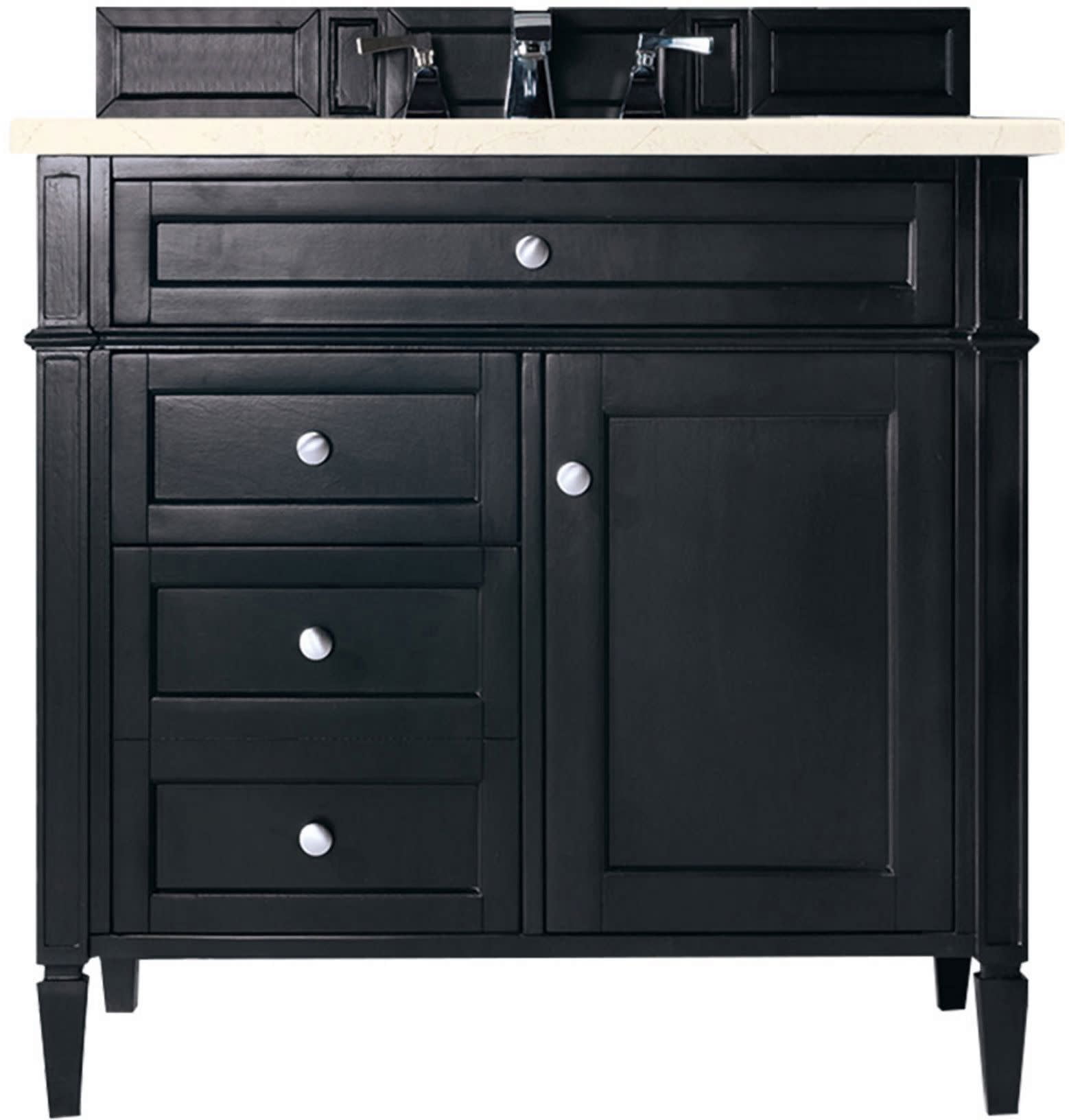 James Martin Vanities 650-V36-3Emr Brittany 36" Single Basin Poplar ...