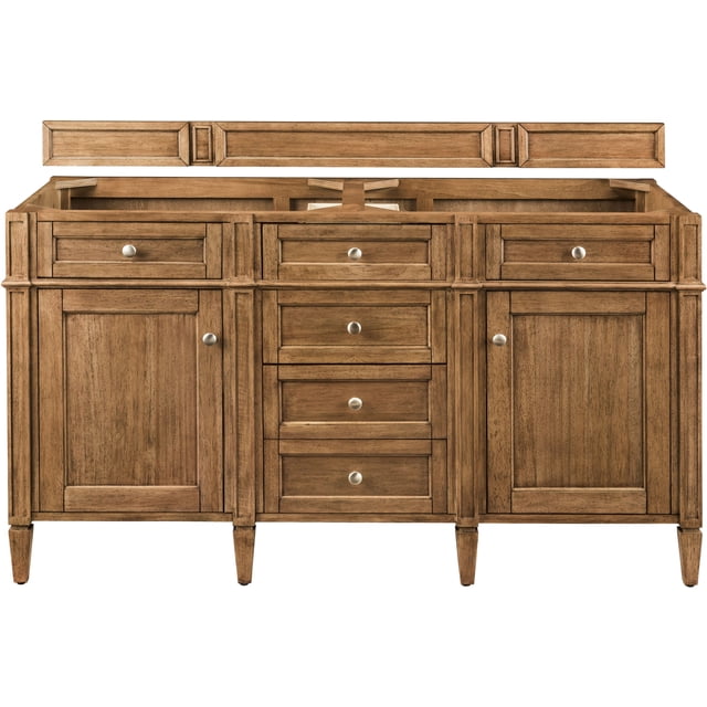 James Martin Vanities 650-V60d Brittany 60" Double Basin Poplar Wood ...