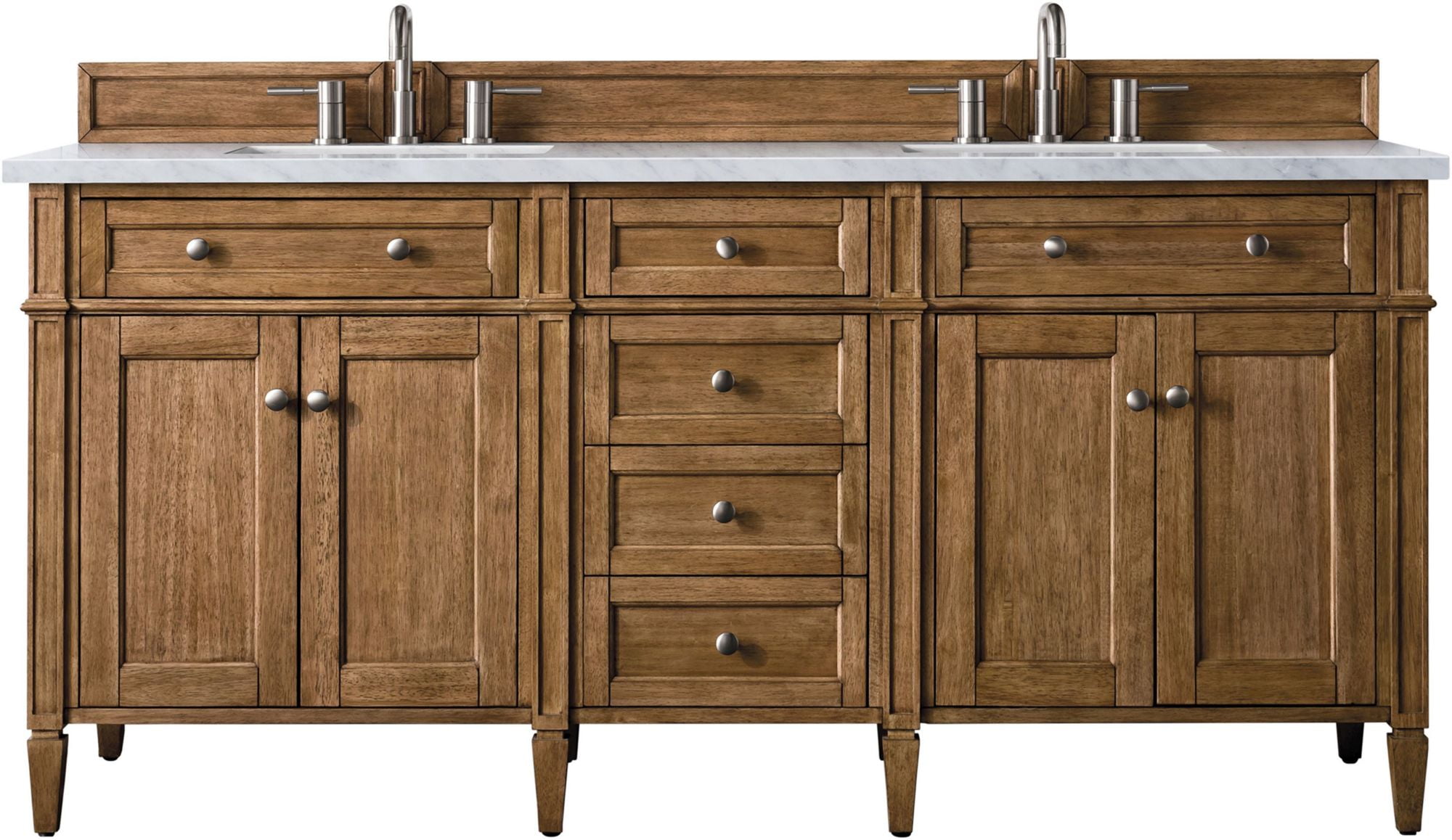 James Martin Vanities 650-V72-3Car Brittany 72" Double Basin Poplar ...