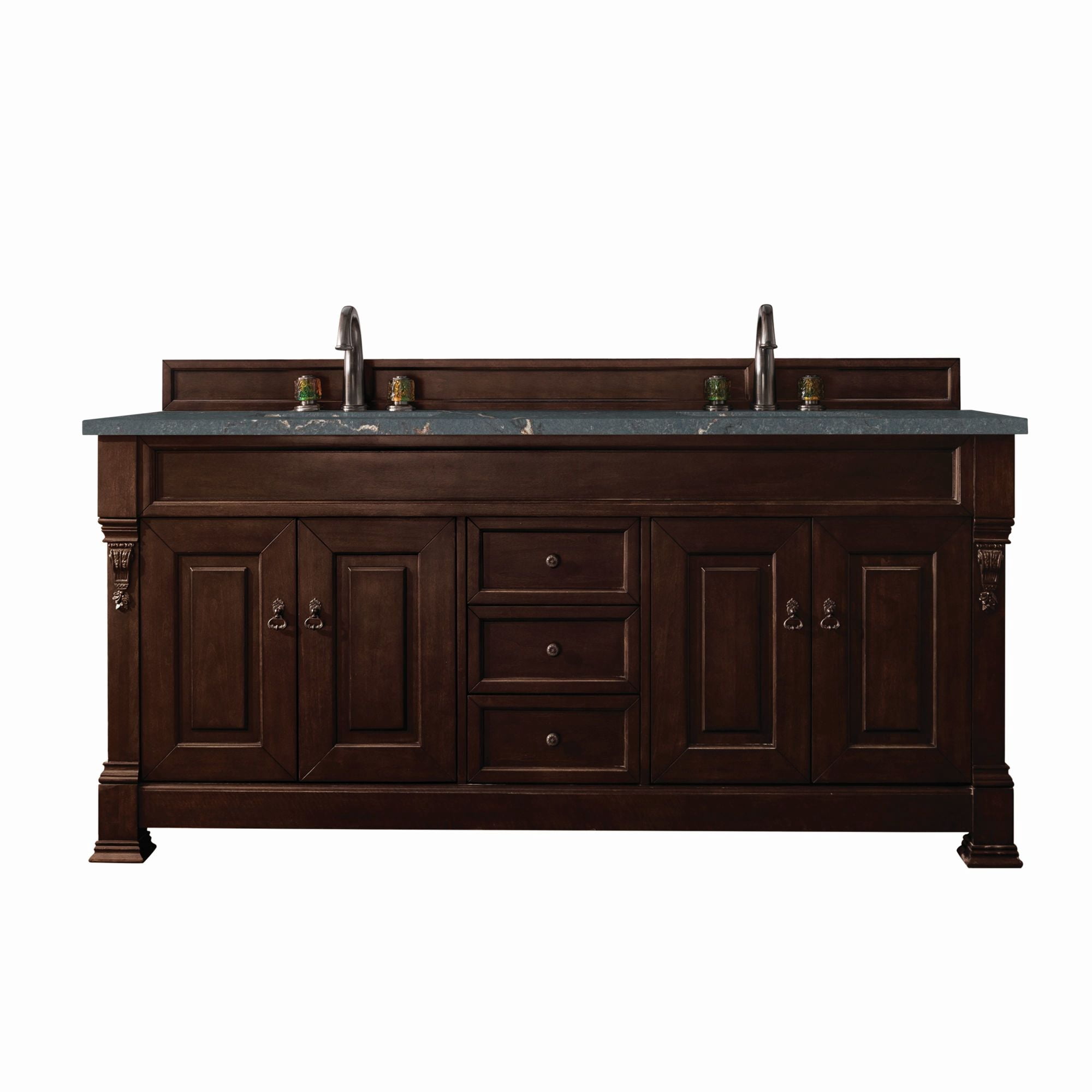 James Martin Vanities 147-114-571-3Pbl Brookfield 72" Double Basin Wood ...