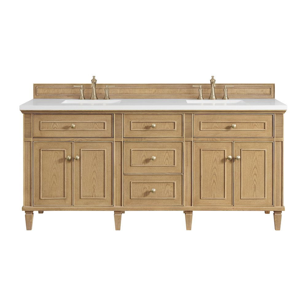 James Martin Vanities 72" Double Vanity, Light Natural Oak - Walmart.com