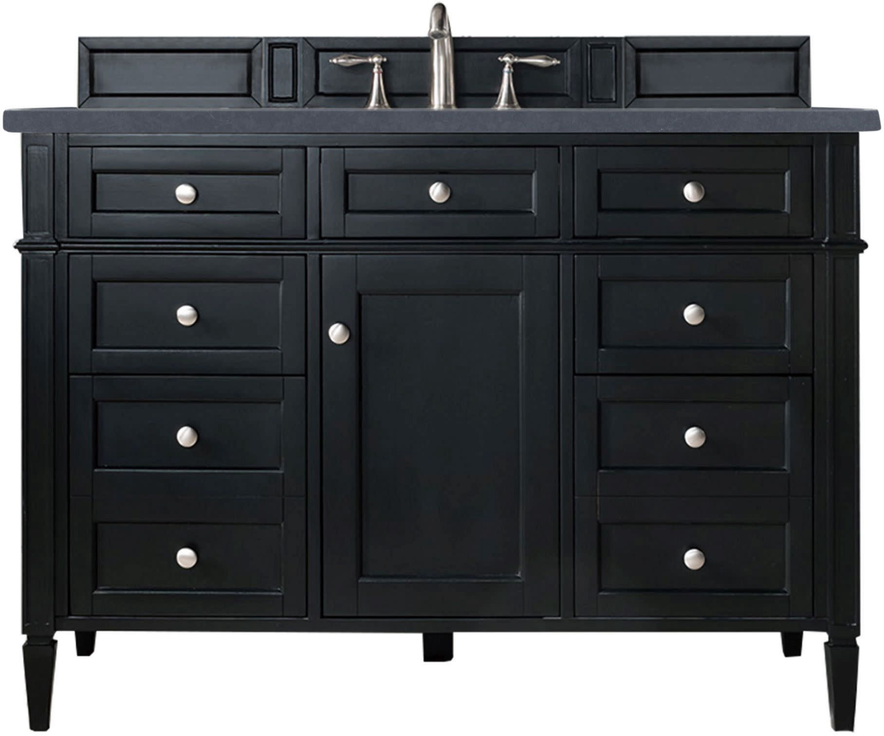 James Martin Vanities 650-V48-BKO-3CSP Brittany 48" Single Basin Poplar ...