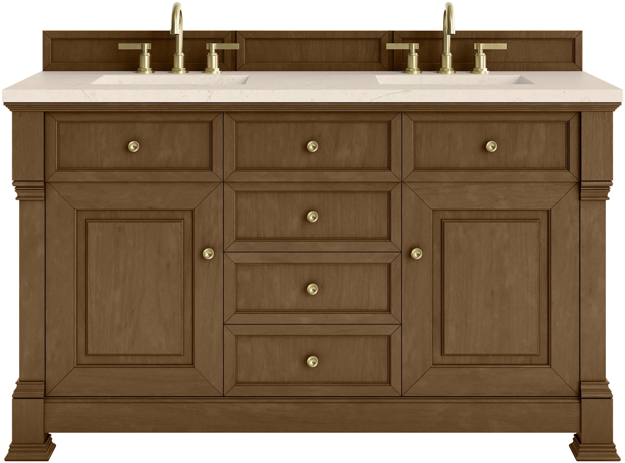 James Martin Vanities 547-V60d-3Emr Brookfield 60" Free Standing Double ...