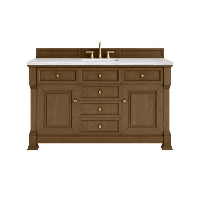 James Martin Vanities 547-V60S-HNO-3AF Brookfield 60 in. Traditional ...