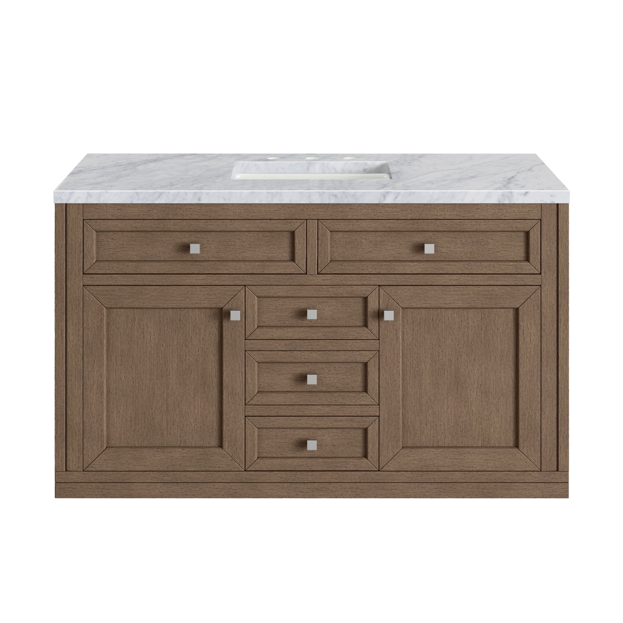 James Martin Vanities Chicago 48" Single Vanity, Whitewashed Walnut w ...
