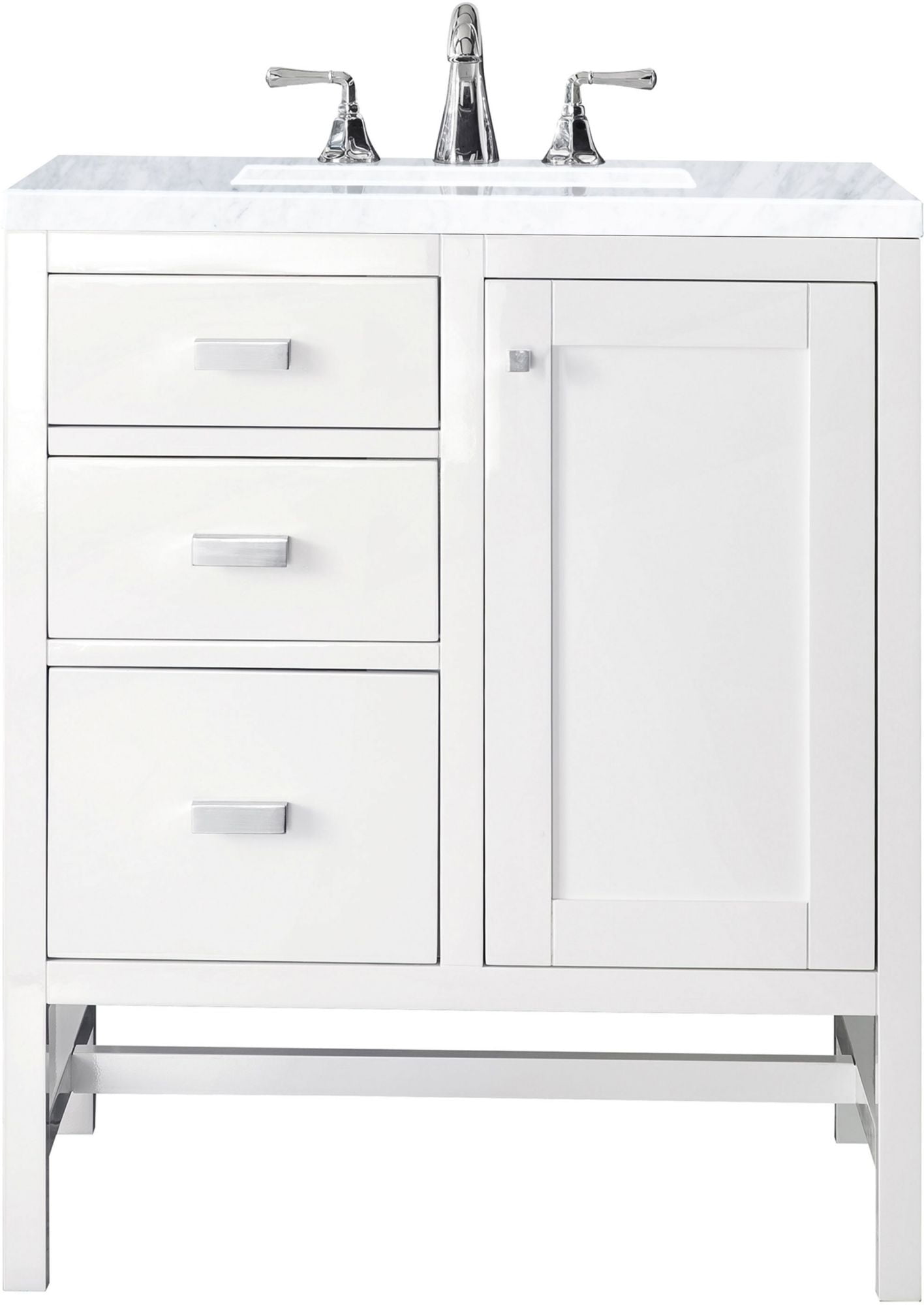 James Martin Vanities E444-V30-3Car Addison 30" Free Standing Single ...