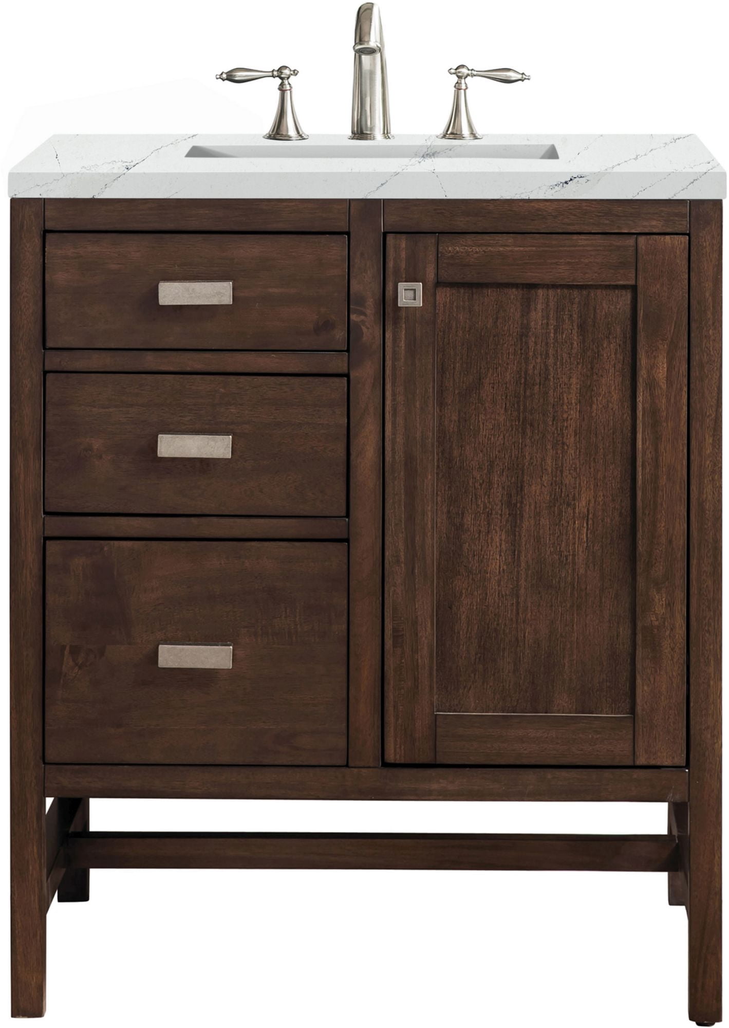James Martin Vanities E444-V30-3Enc Addison 30" Free Standing Single ...