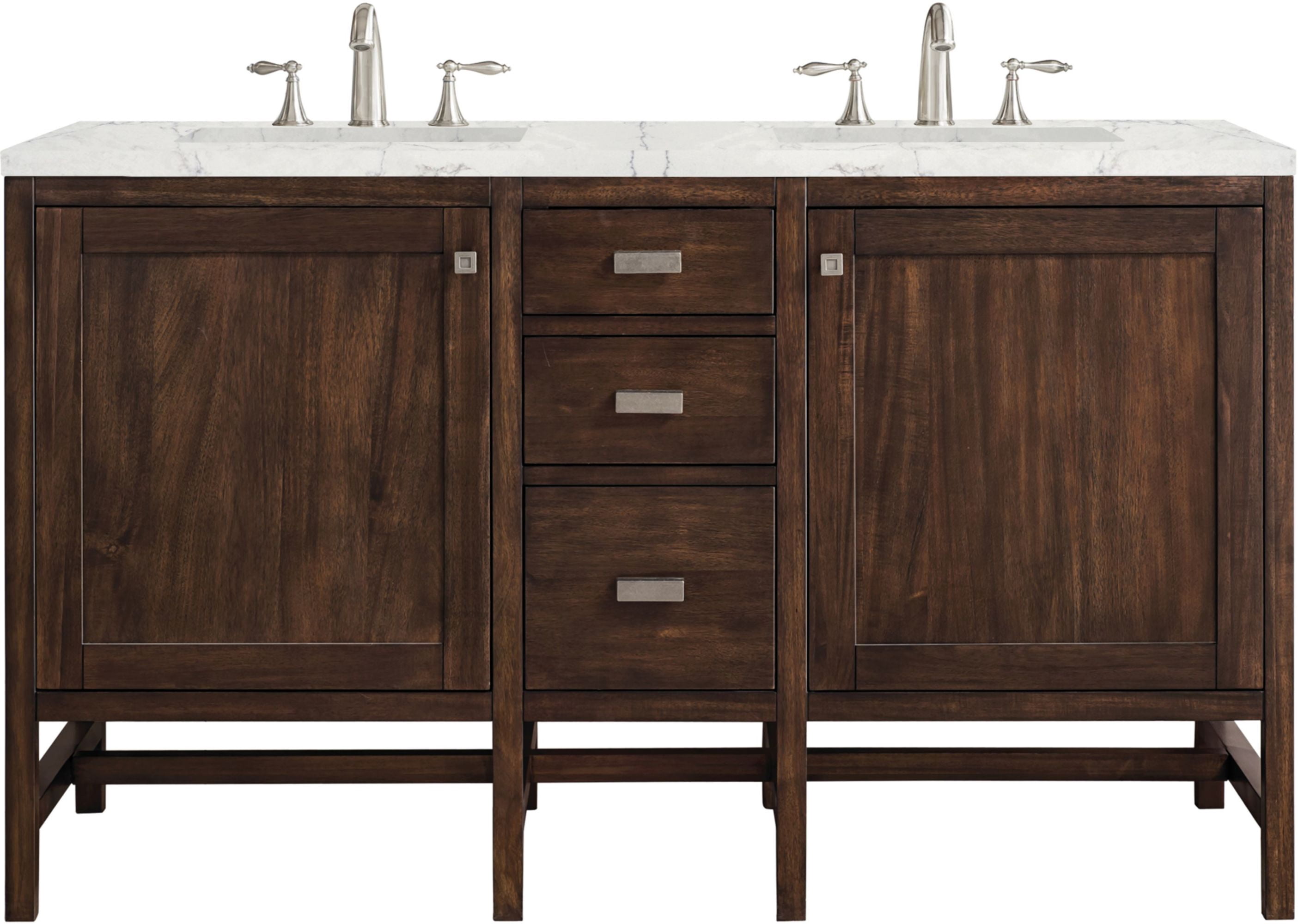 James Martin Vanities E444-V60d-3Ejp Addison 60" Free Standing Double ...