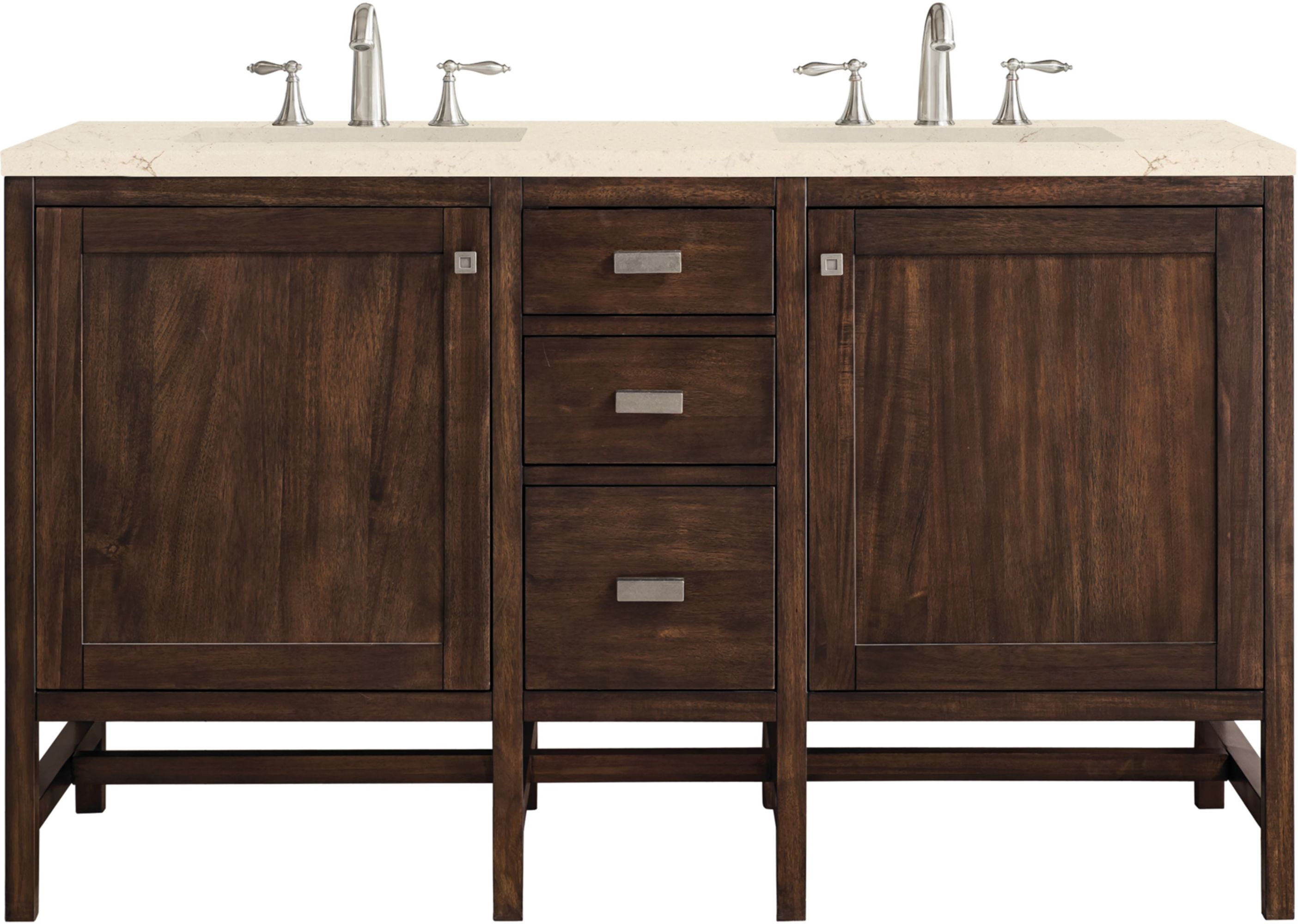 James Martin Vanities E444-V60d-3Emr Addison 60" Free Standing Double ...