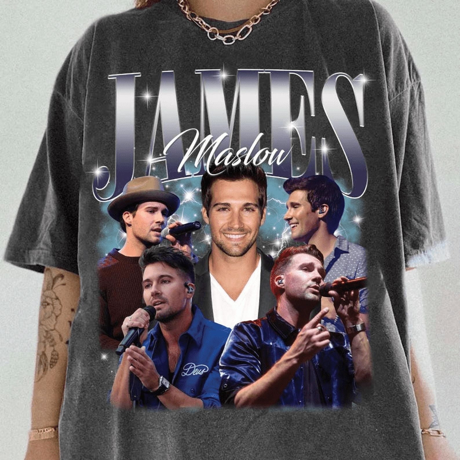 James Maslow Graphic T-Shirt, Big Time Rush In Real Life Worldwide Tour 2025 Tee, Ver 1 ...