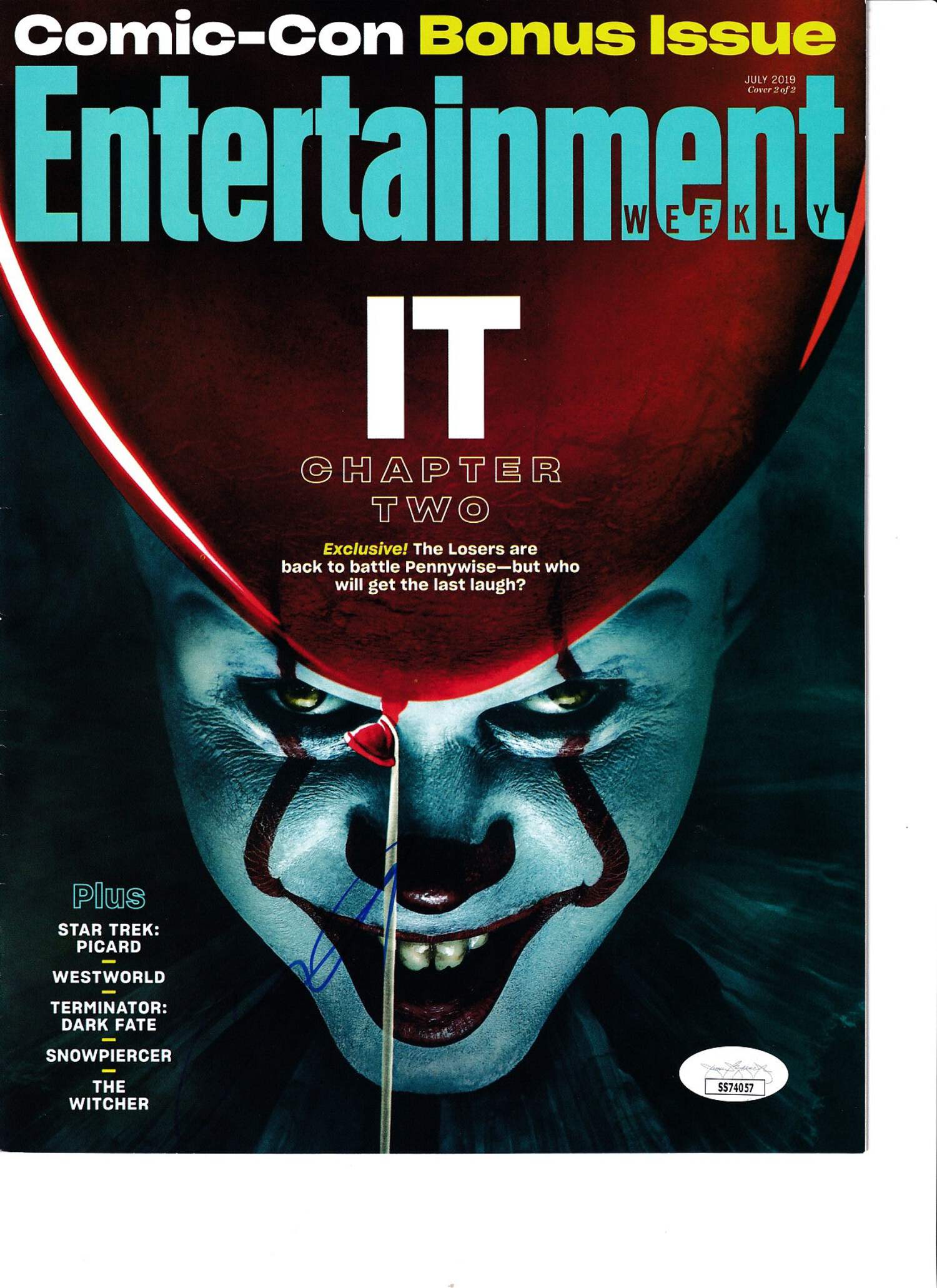 James McAvoy autographed IT Chapter 2 movie Entertainment Weekly ...