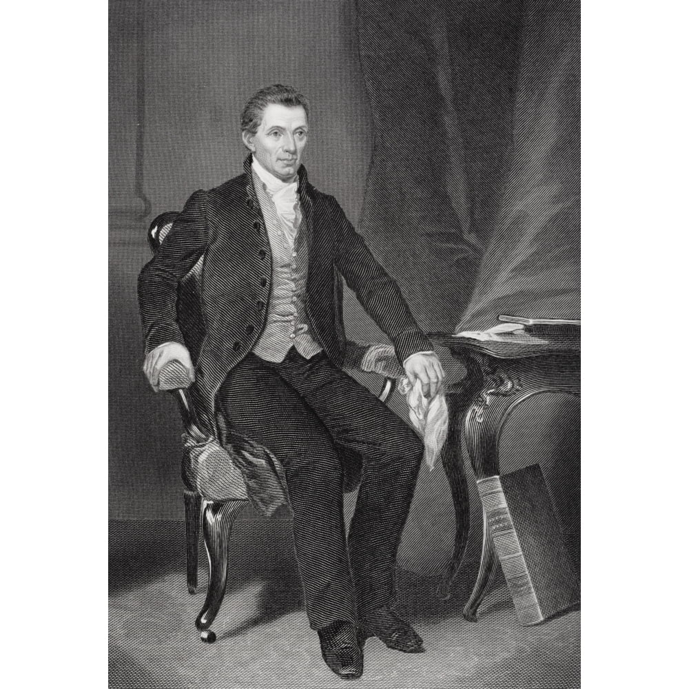 James Monroe 1758-1831. Fifth President Of The United States 1817_25 ...