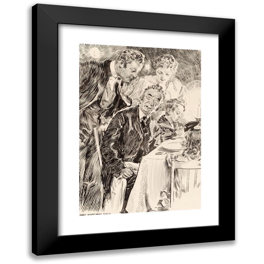 James Montgomery Flagg 11x14 Black Modern Framed Museum Art Print ...