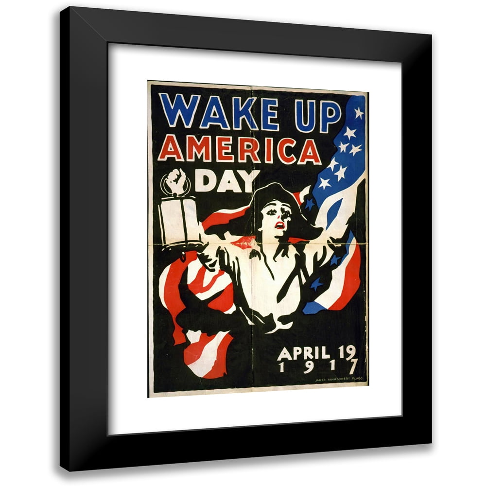 James Montgomery Flagg 14x18 Black Modern Framed Museum Art Print ...