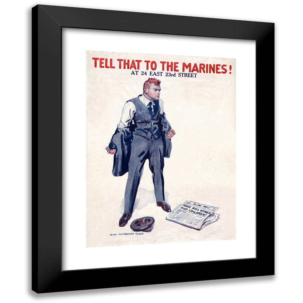 James Montgomery Flagg 19x24 Black Modern Framed Museum Art Print ...