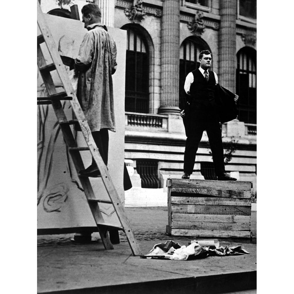 James Montgomery Flagg Painting At The New York Public Library. His ...