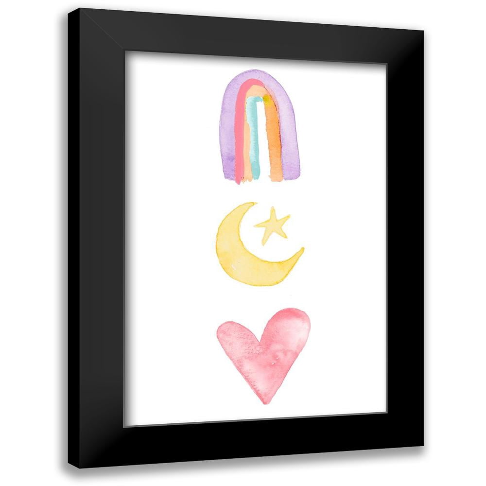 James, Nola 11x14 Black Modern Framed Museum Art Print Titled - Rainbow ...