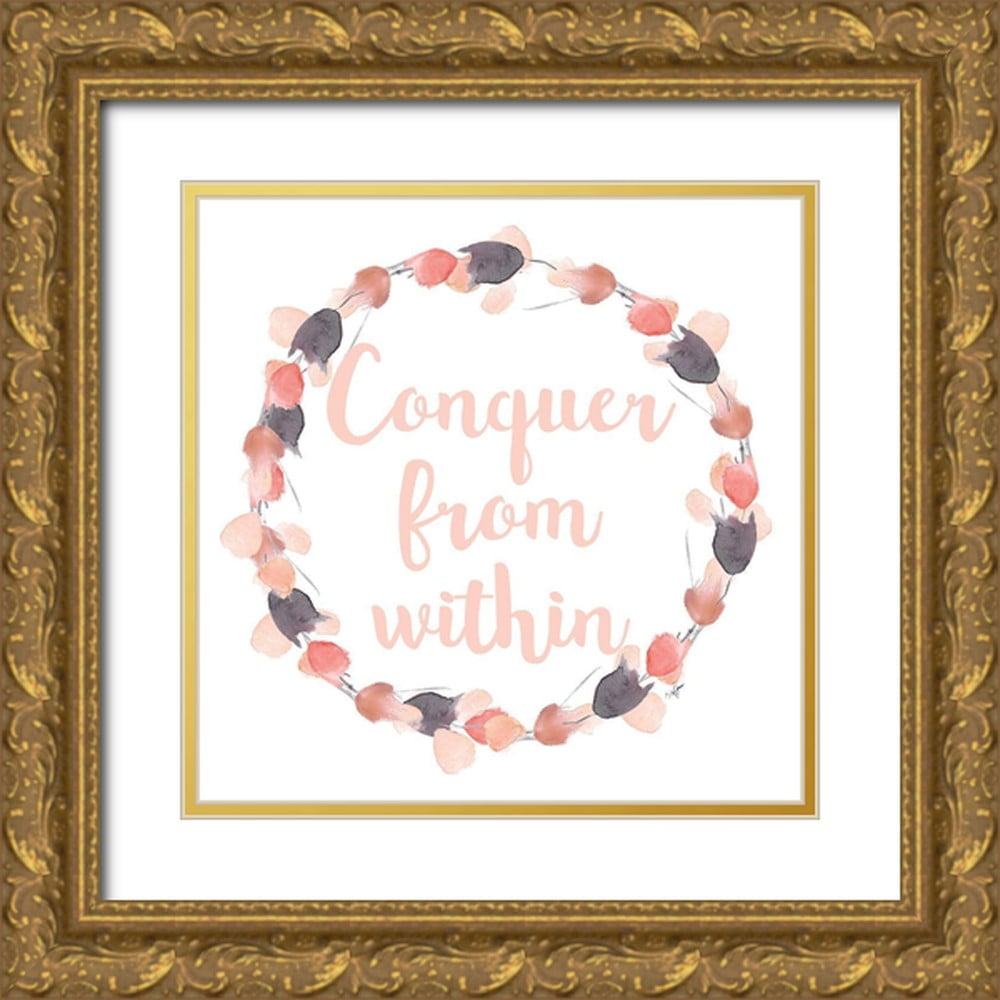 James, Nola 20x20 Gold Ornate Wood Framed with Double Matting Museum Art Print Titled - Conquer ...