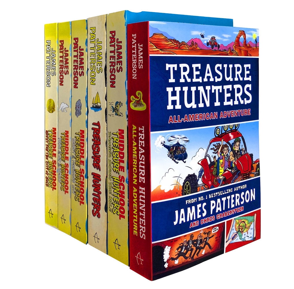 Treasure Hunters Middle School Series 1-6 Books Collection Set James ...