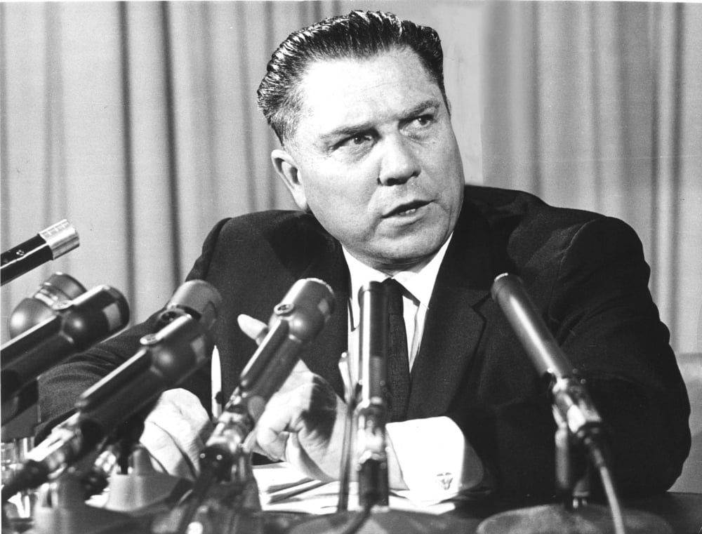 James R. Hoffa- The Union Leader During A Press Conference Announcing ...