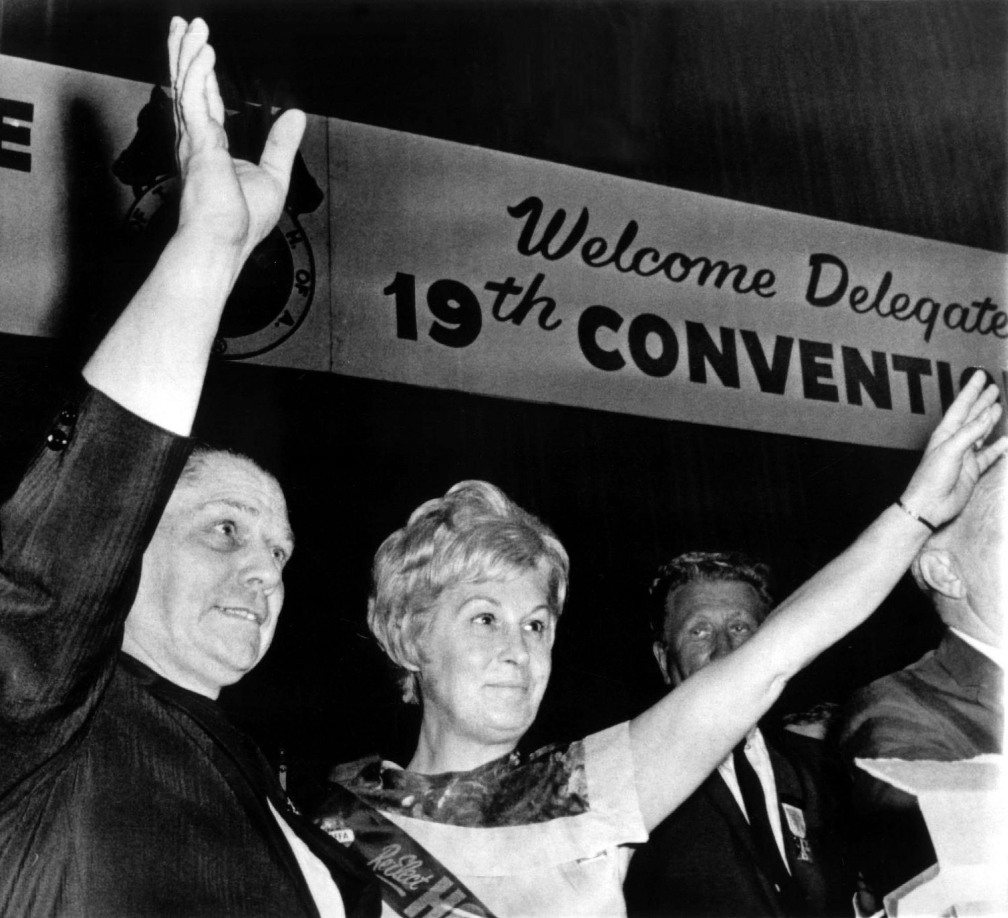 James R. Hoffa-With His Wife After Being Elected As General President ...