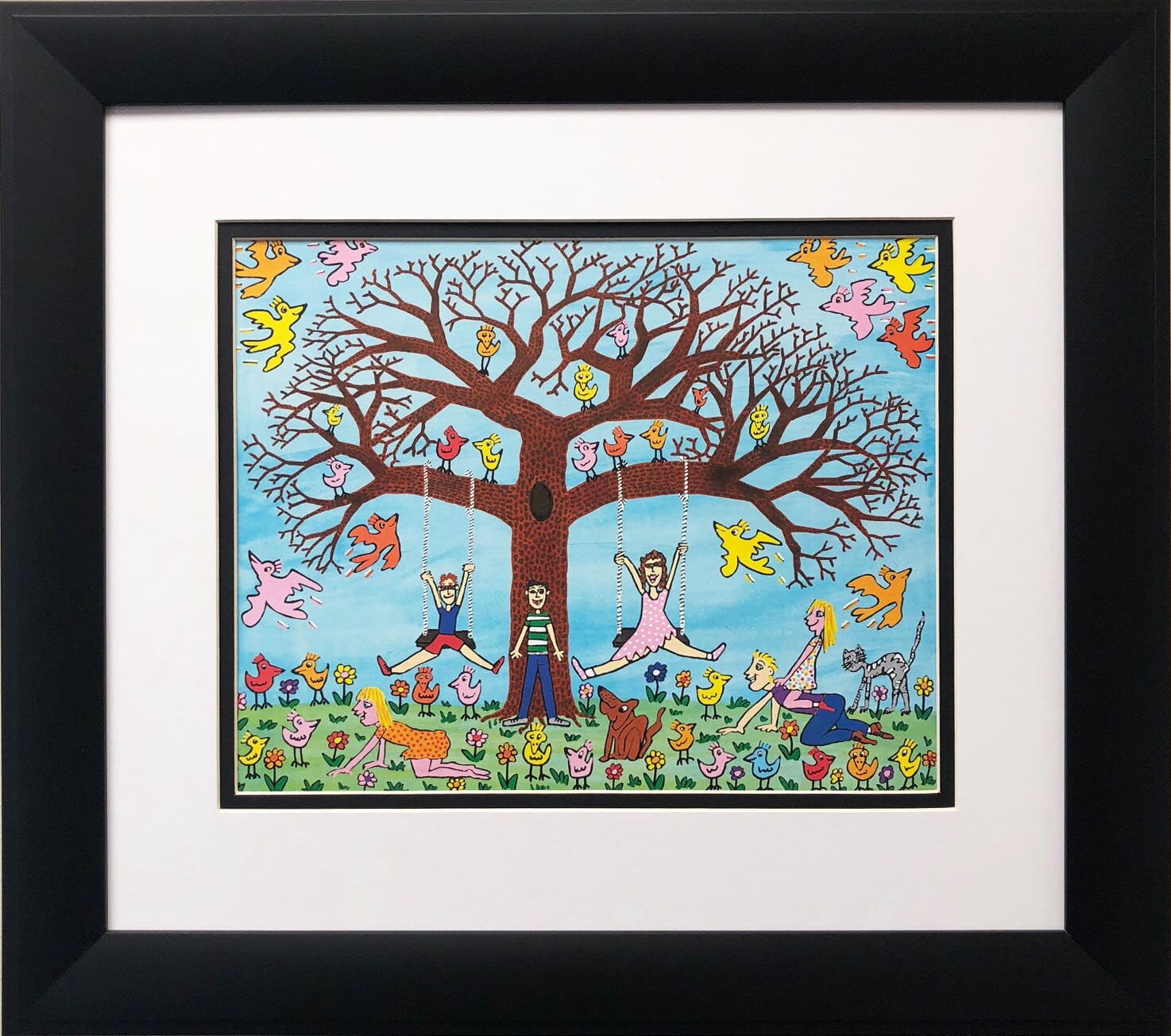 James Rizzi "Tree Times the Fun" Custom Framed Pop Art Generic ...