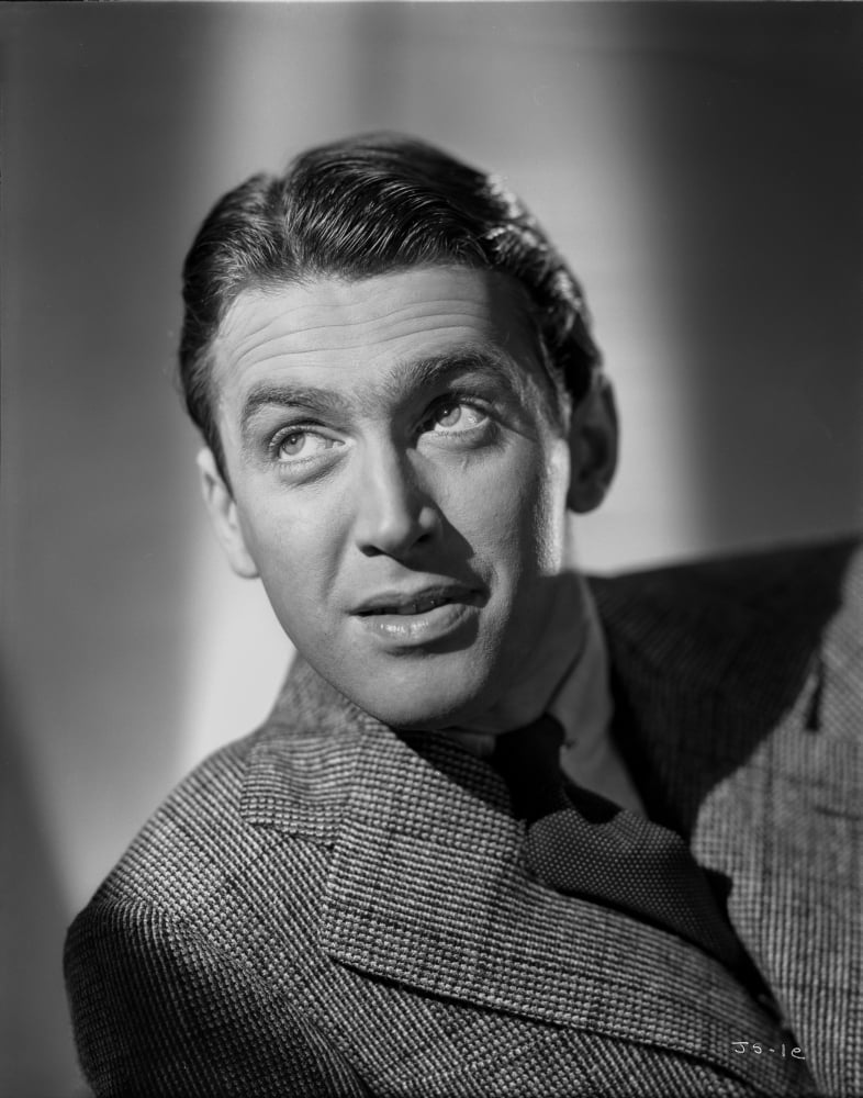 James Stewart Portrait in Corduroy Suit with Eye Looking Up Photo Print ...