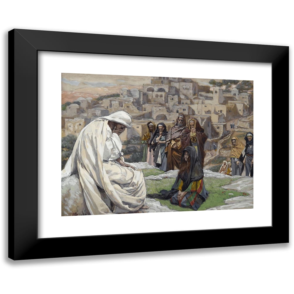 James Tissot 14x11 Black Modern Framed Museum Art Print Titled - Jesus ...