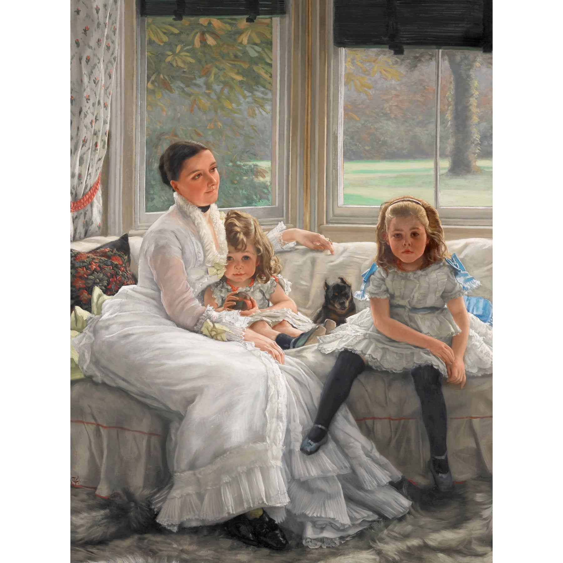 James Tissot Portrait Of Mrs Catherine Smith Gill And Children Extra ...