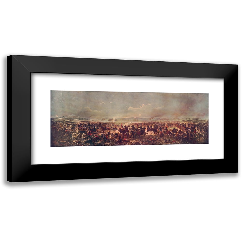James Walker 24x11 Black Modern Framed Museum Art Print Titled - Battle ...
