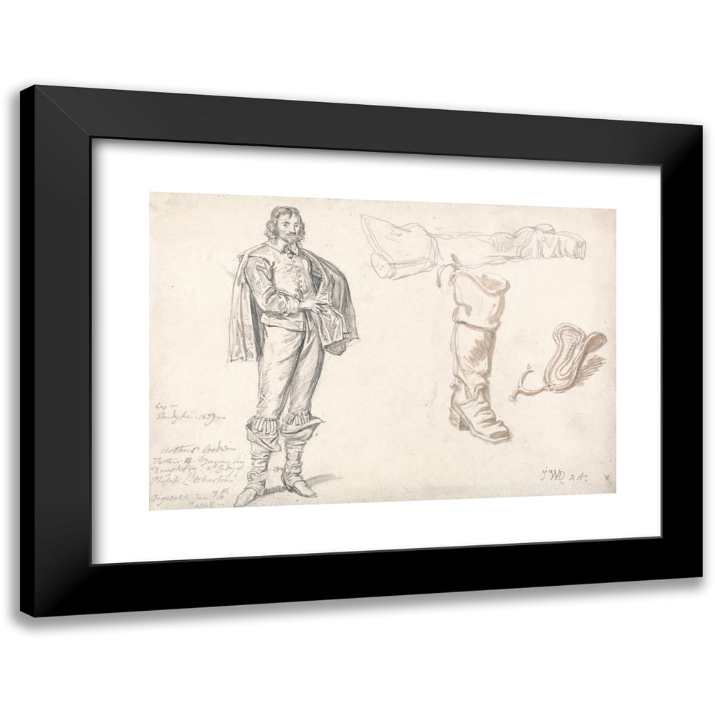 James Ward 14x11 Black Modern Framed Museum Art Print Titled - Studies ...