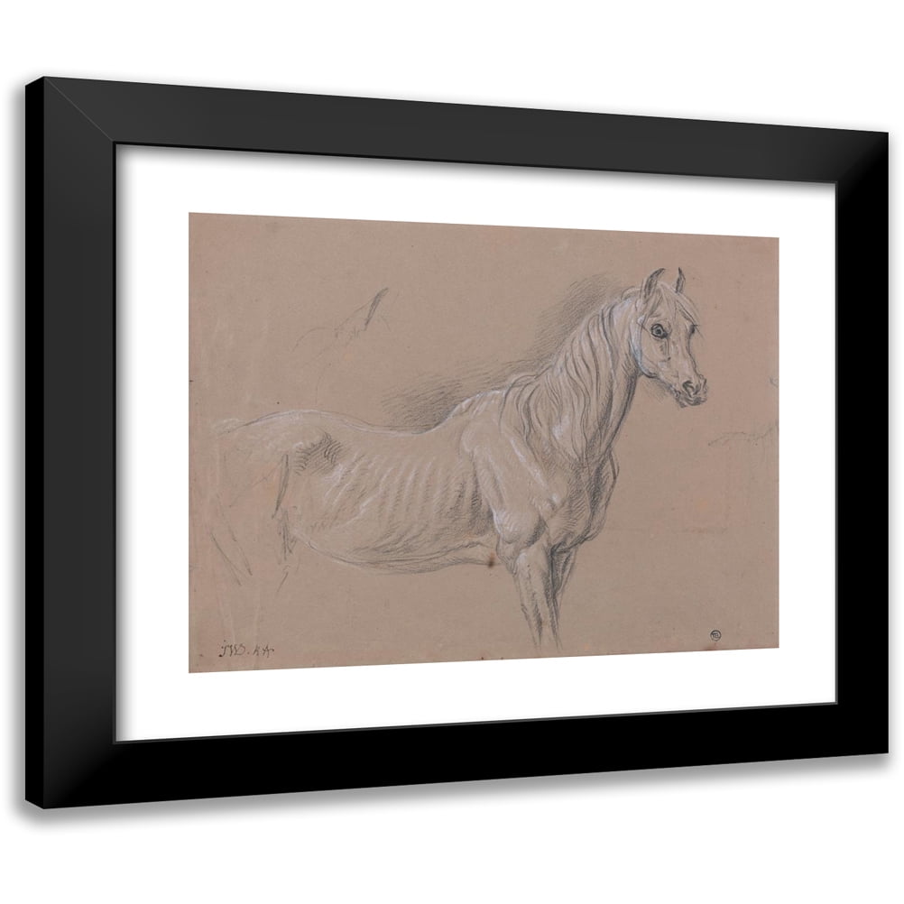 James Ward 14x12 Black Modern Framed Museum Art Print Titled - A Mare ...