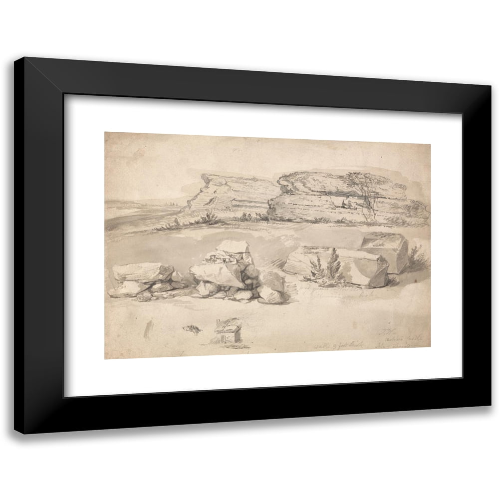 James Ward 18x14 Black Modern Framed Museum Art Print Titled - Ruins of ...