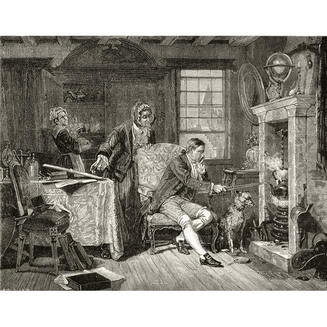 James Watt 1736 - 1819 Scottish Inventor & Mechanical Engineer Observing Steam Rising From A ...