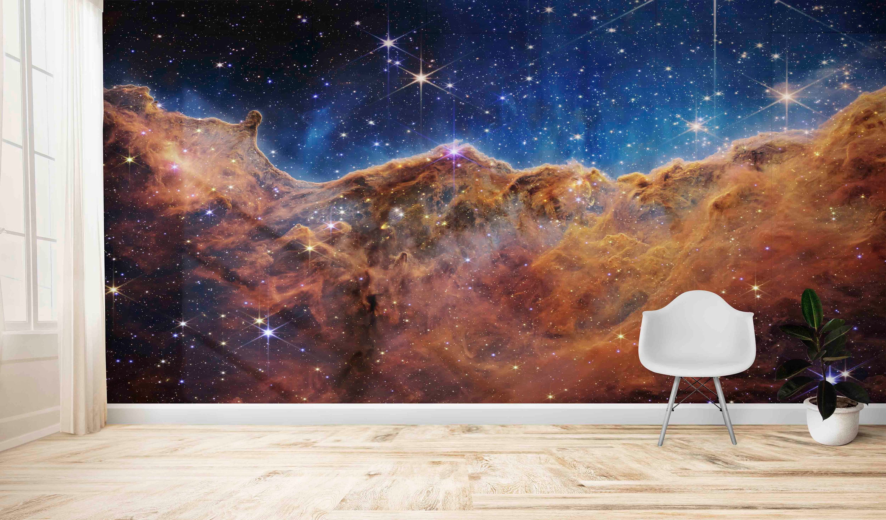 James Webb Space Telescope First Image, Paper Wall Art Modern Wallpaper ...