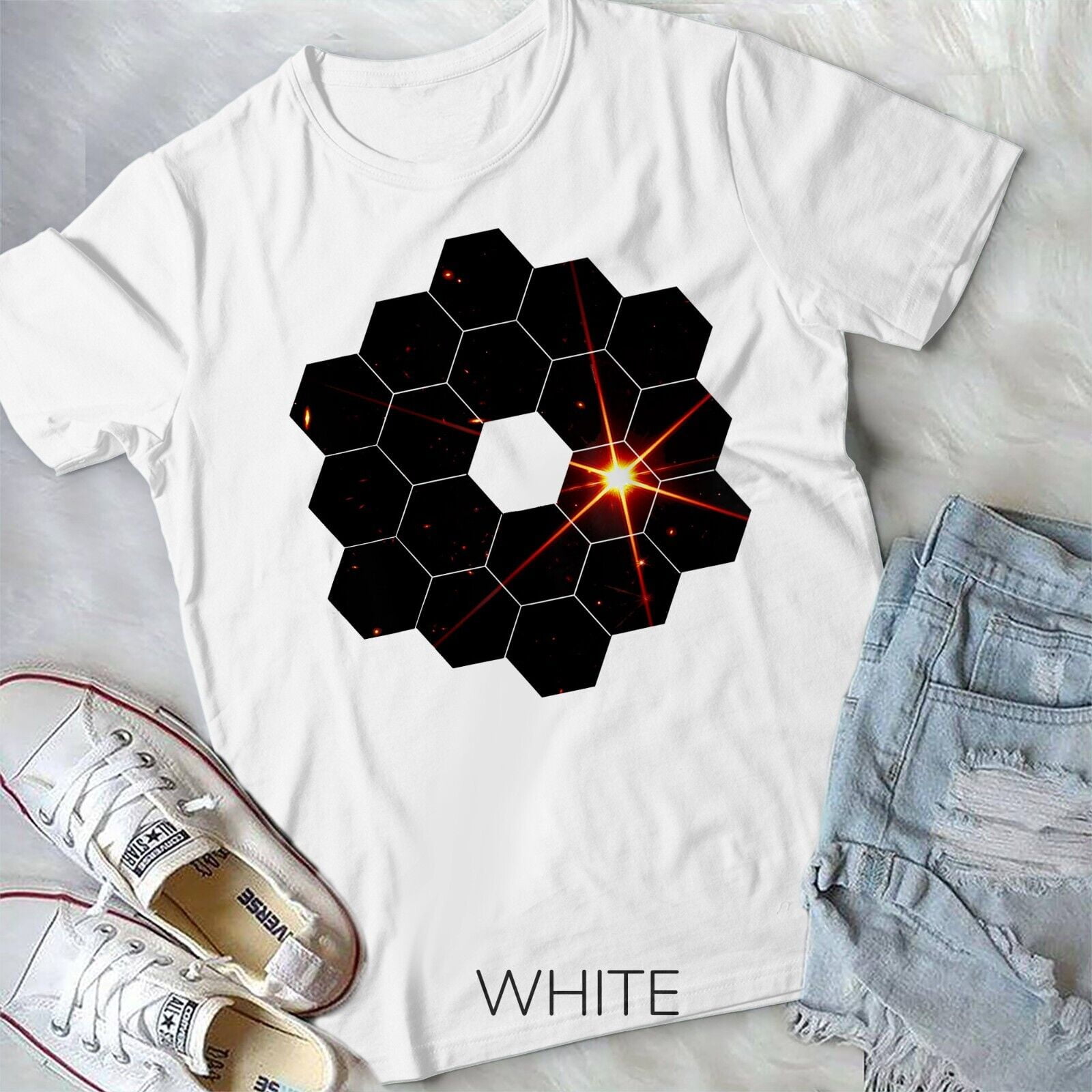 James Webb Space Telescope JWST First Image Star Mirrors Unisex T-shirt ...