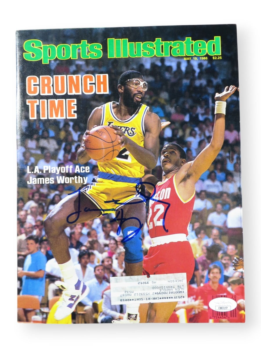 James Worthy Signed Autographed Magazine Sports Illustrated 1986 JSA ...