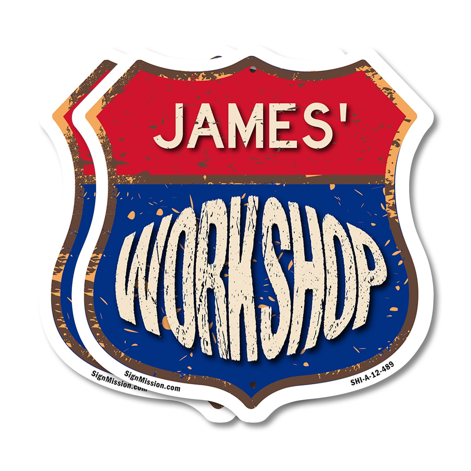 James's Workshop (2 Pack) 12 inch X 12 inch Shield-Shaped Rust-Free ...